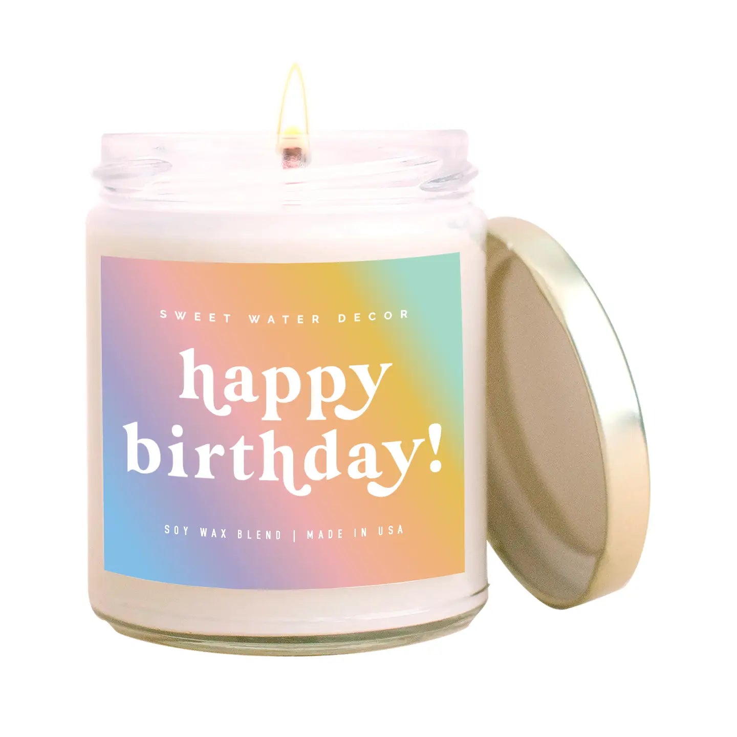 Happy Birthday Candle - Colorful – Cobblestone - Atlanta, TX